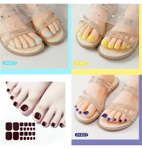 추천 인기제품 아트재료 심플 스티커 컬러 네일 네일케어 패디큐어 셀프 네일 젤 풋 네일팁 붙이는 티몬
