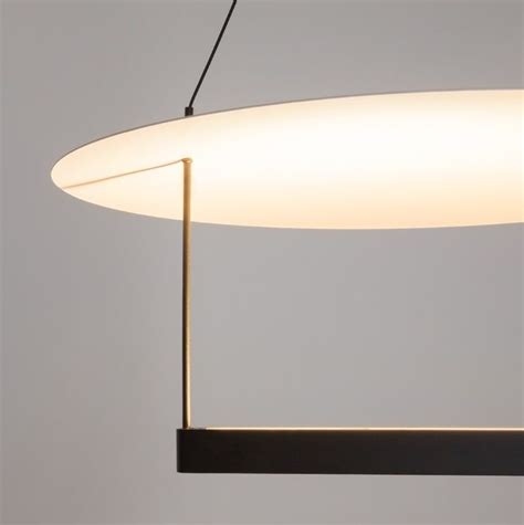 Lampa wisząca LED ze światłem odbitym Ambience aluminiowy dysk