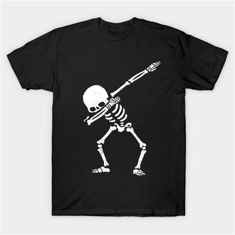 Dabbing Skeleton Shirt Dab Hip Hop Skull Dabbin White Skull T Shirt