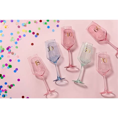 50th Birthday Keepsake Wine Glass By Diamond Affair