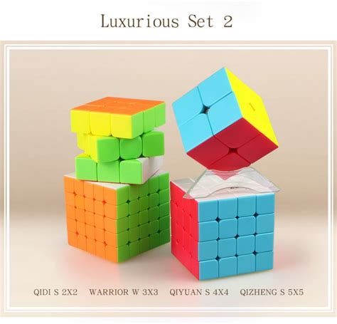 Qiyi Luxurious Cube Set Qidi S 2 2 Warrior 3 3 Qiyuan S 4 4 Qizheng S 5 5 Stickerless