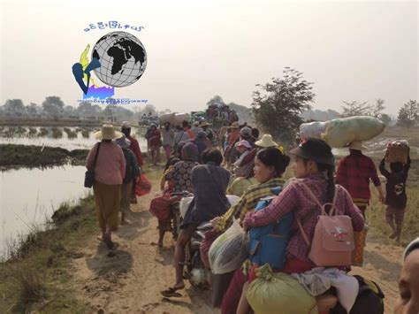 ခင်ဦးတွင် ပျူရွာများအနီးဝန်းကျင်ရှိ ကျေးရွာ၂၇ရွာဘေးလွတ်ရာ ထွက်ပြေးနေရ သံလွင်ခက်