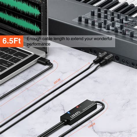 Lekato Lum Midi Cable With Input And Output Lekato Buy Musical