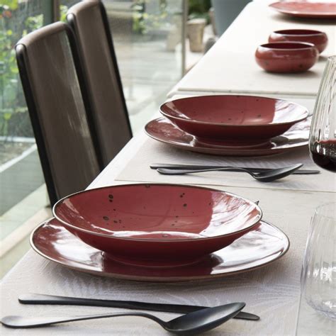 Weissestal Oval Tray 38 Cm Cottage Marsala Red