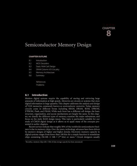 Pdf Semiconductor Memory Design Landing Dokumentips