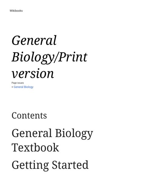 General Biology Print Version Wikibooks Open Books For An Open