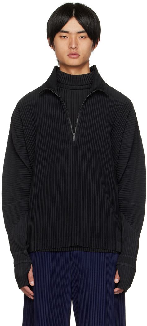 Homme Plissé Issey Miyake Black Monthly Color September Sweater SSENSE