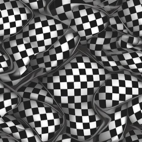 Premium Ai Image Gray And White Checkered Pattern Infinite Seamless Backgrounds Generative Ai