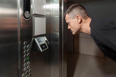 Premium Photo A Man Shows His Face To A Fingerprint Access Control