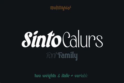 Sinto Calurs Light Font Xfontspro