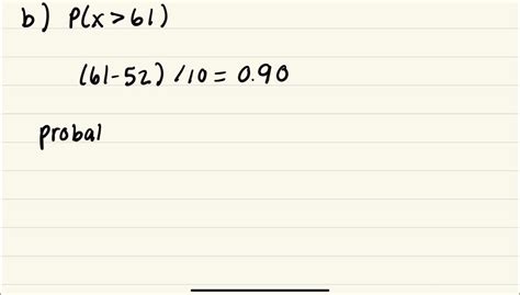 Solved Texts S 72 Suppose The Random Variable X Follows A Normal