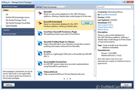 Building An ASP NET MVC App Using RavenDB As A Backing Store DotNetCurry