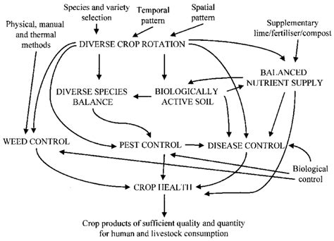 Flow Diagram Showing How Crop Production And Crop Health In Organic Download Scientific Diagram