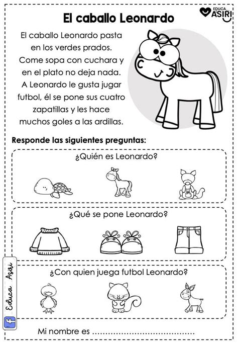 Lecturas De ComprensiÓn Para Inicialpágina03 Imagenes Educativas