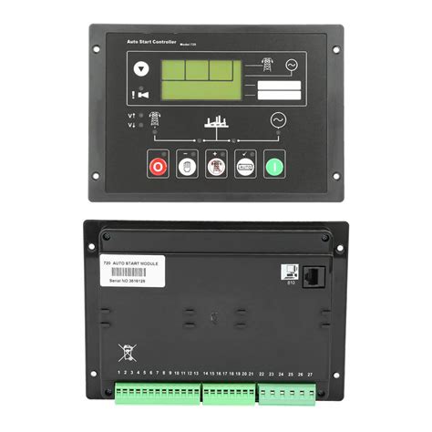 Visualice El Panel De Control De Inicio Automático Del Generador De