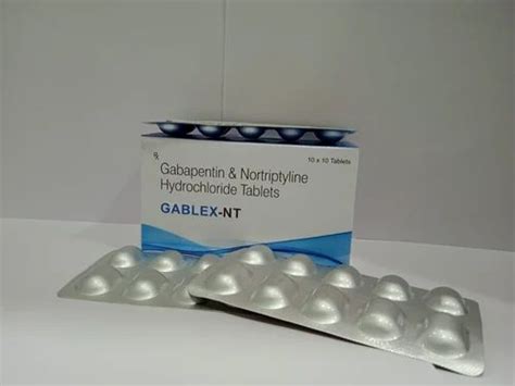 Gabapentin 400 Mg Nortriptylin 10 Mg Prescription Tablet At ₹ 1950