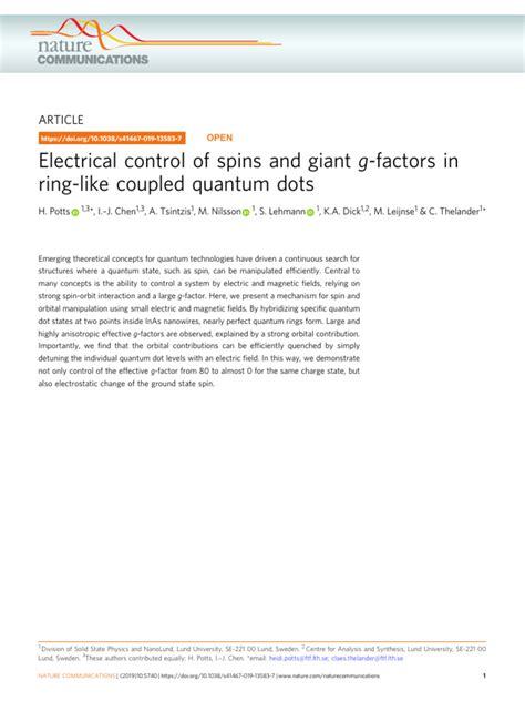 Electrical Control Of Spins And Giant G Factors In Ring Like Coupled