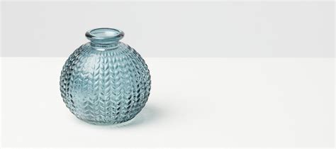 Bulb Teal Glass Diffuser Vase Oliver Bonas