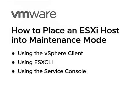 How To Place An Esxi Host Into Maintenance Mode Complete Guide