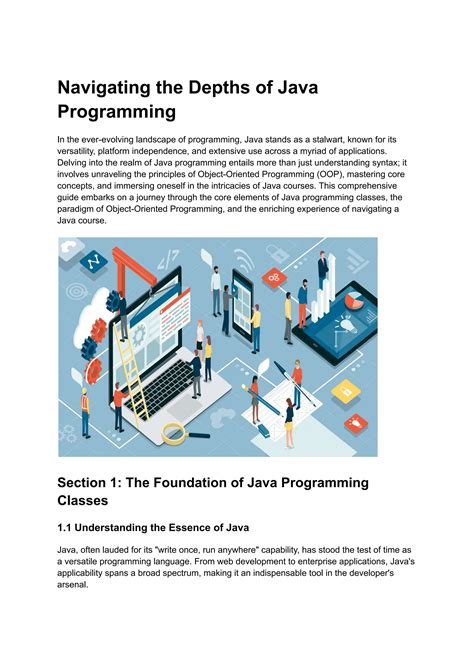 Navigating the Depths of Java Programming | PDF