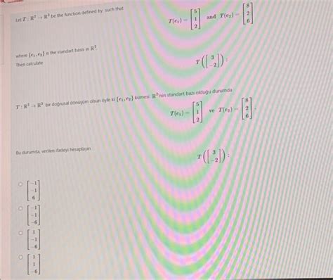 Solved Let Tr2r3 Be The Function Defined By Such That