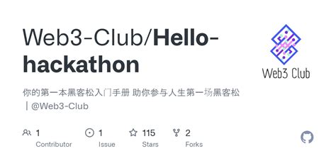 Github Web3 Clubhello Hackathon 你的第一本黑客松入门手册 助你参与人生第一场黑客松｜web3 Club