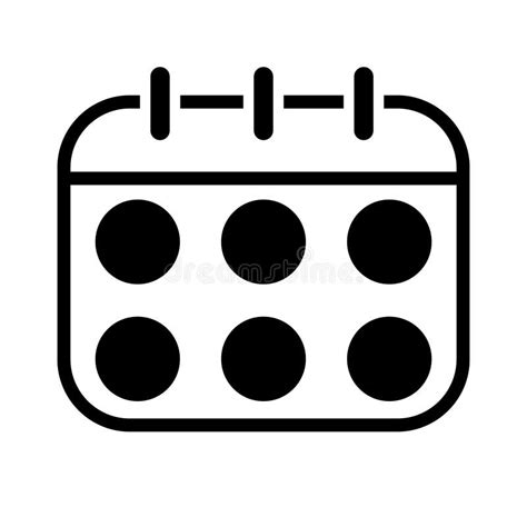 Icono Del Orden Del D A Del Calendario Ejemplo Del Vector Del Planificador Concepto Del Negocio
