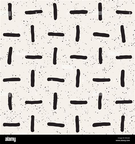 Hand Drawn Style Ethnic Seamless Pattern Abstract Geometric Tiling