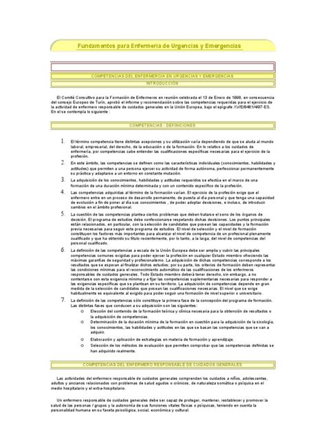 Competencias Del Enfermero | PDF | Enfermería | Universidad