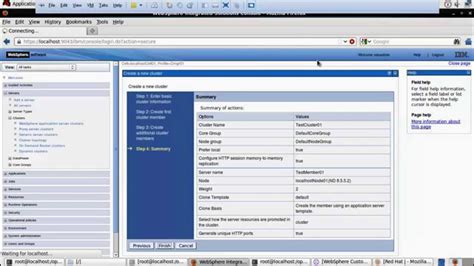 Cluster Creation In Websphere Application Server V 85 Using Cell Profile Youtube
