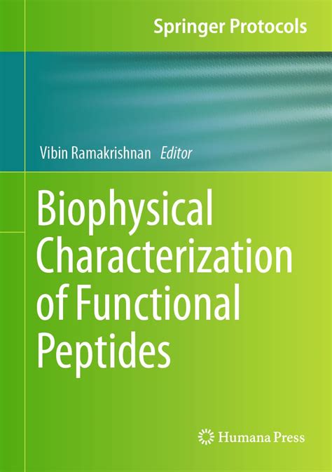 Buy Biophysical Characterization Of Functional Peptides Springer