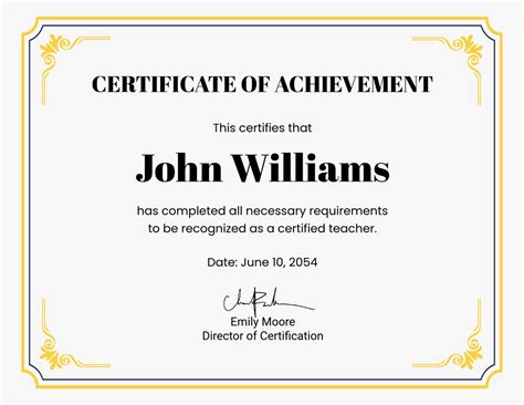 Free Printable Teacher Certificate Templates To Customize Online