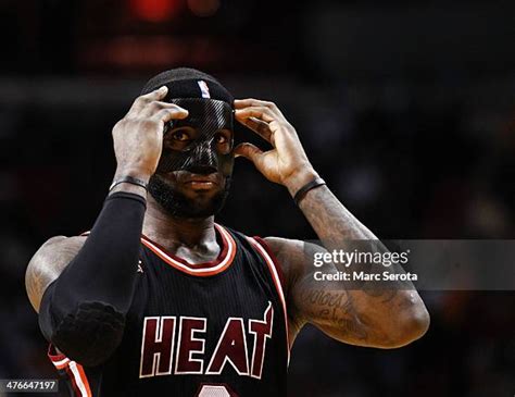Lebron James Mask Photos And Premium High Res Pictures Getty Images