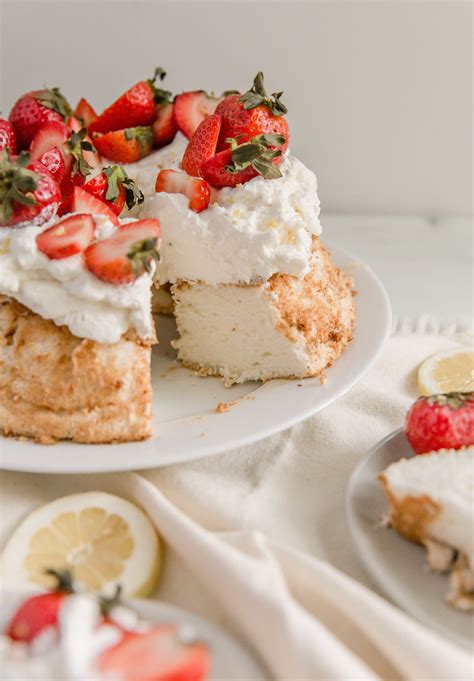 Strawberry Shortcake With Lemon Angel Food Cake