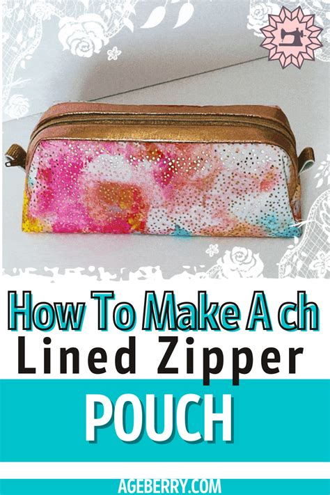 Make A Lined Zipper Pouch Step By Step Tutorial And Free Pattern
