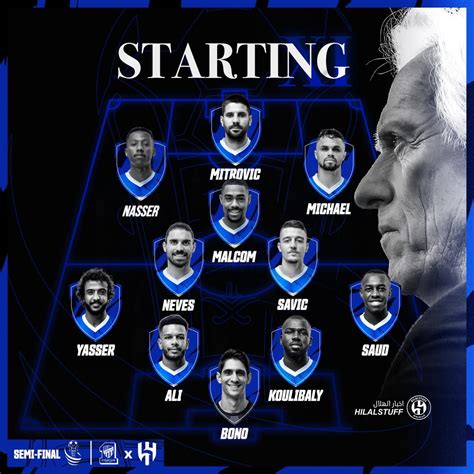 ‏🚨🚨🚨🚨 عاجل — تشكيلة ⁧‫الهلال‬⁩ أمام الاتحاد ‏🇲🇦 بونو ‏🇸🇦 الشهراني ‏🇸🇦