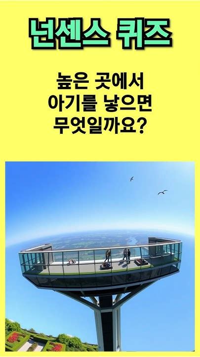 높은 곳에서 아기를 낳으면 무엇일까요 Youtube