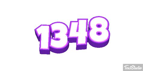 1348 Number Animated  Logo Designs