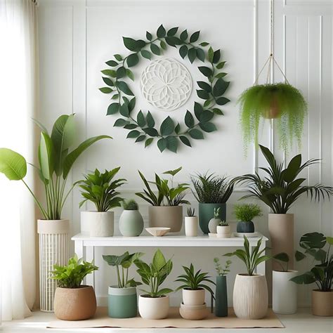Plantas de casa em vasos de flores de cerâmica cinza e branca em