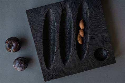 The Noguchi Inspired Shou Sugi Ban Collection Of Bowls