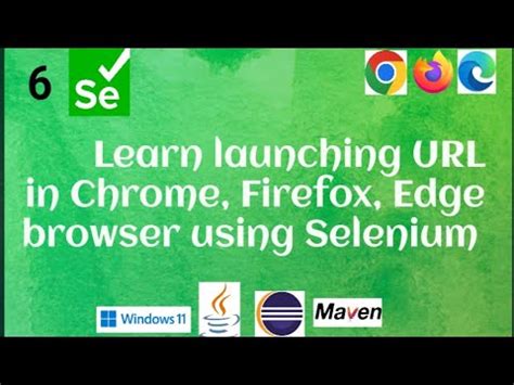 How To Launch In Chrome Firefox And Edge Browser Using Selenium Selenium Tutorial Java