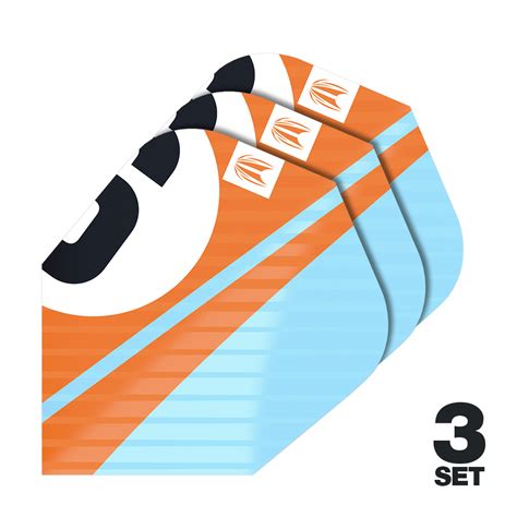 Target Pro Ultra Chicane Orange Ten X Flights 3 Sets 20 337215