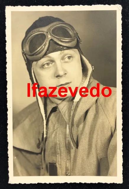 Berlin Ww2 German Luftwaffe Aviator Portrait Photo Pilot Aviation
