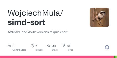 GitHub WojciechMula Simd Sort AVX F And AVX Versions Of Quick Sort