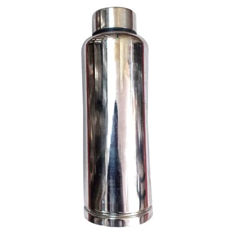 Standard Silver 1l Stainless Steel Water Bottle Screw Cap At Rs 150