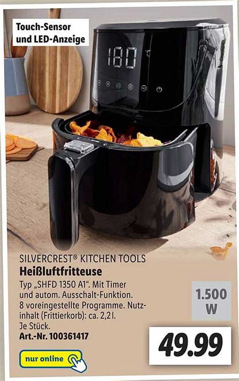 Silvercrest Kitchen Tools Heißluftfritteuse Angebot bei Lidl