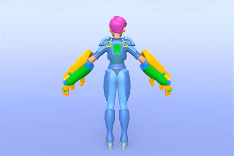 Robotic Humonoid Cyborg Character