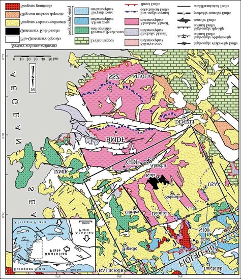 Generalized Geological Map Of Western Anatolia Showing The Main