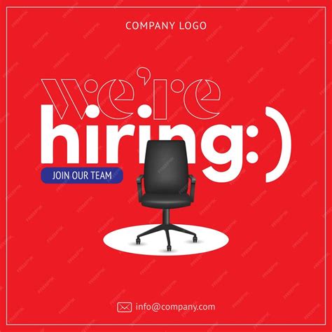 Premium Vector Were Hiring Job Vacancy Or Social Media Post Template