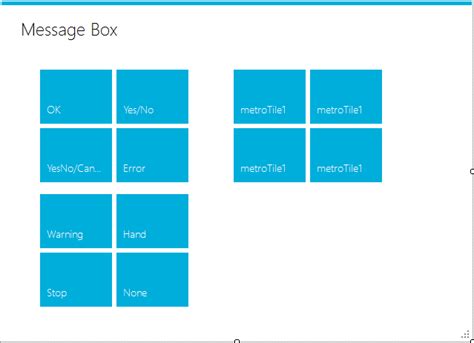 How To Create A Metro Message Box In C